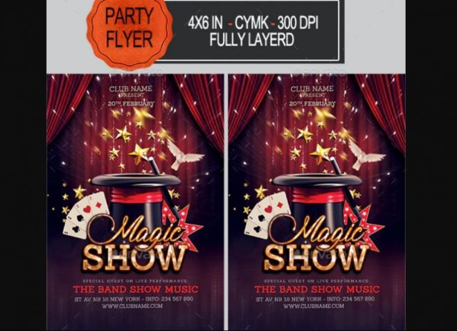21+ Best Magic Show Flyer Template Downloads - Graphic Cloud