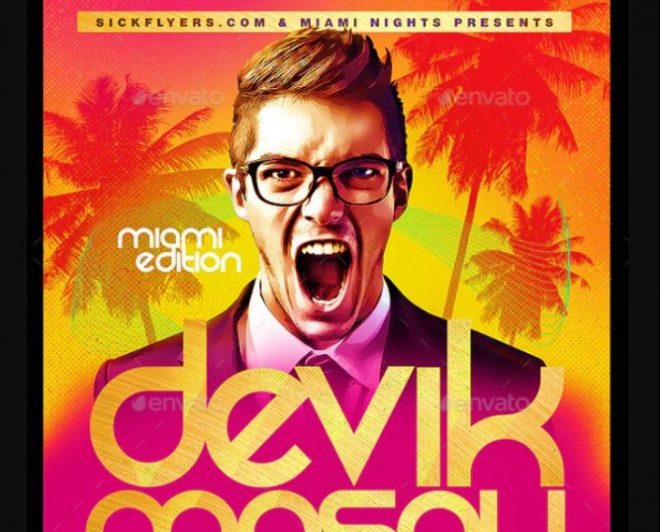 15+ Best Miami Night Flyer Template Download - Graphic Cloud