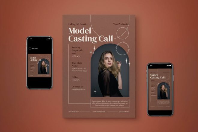 10+ Best Casting Call Flyer Template Download - Graphic Cloud