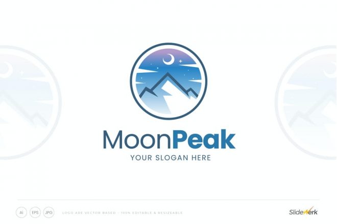 21+ Best Moon Logo Design Templates Download - Graphic Cloud