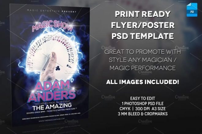 21+ Best Magic Show Flyer Template Downloads - Graphic Cloud