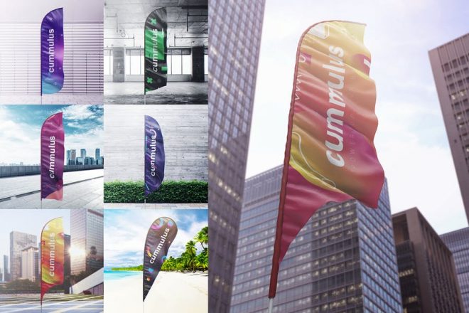 20+ Best Feather Flag Mockup PSD Download - Graphic Cloud