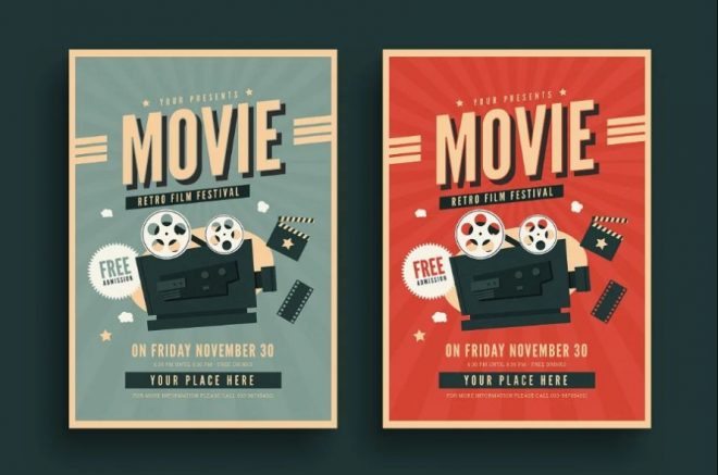 20+ Best Movie Night Flyer Template Download - Graphic Cloud