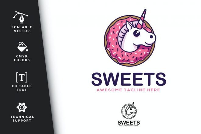 15+ Best Donut Logo Design Templates for Branding - Graphic Cloud