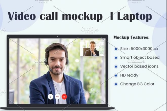 5+ Best Online Meeting Mockup PSD Download - Graphic Cloud