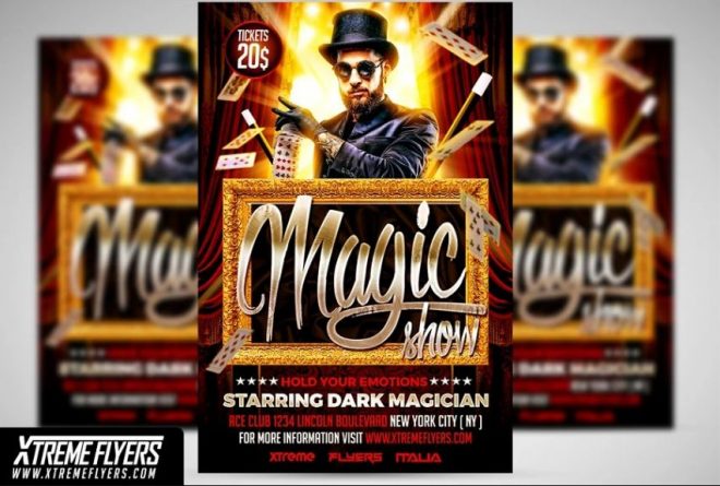 21+ Best Magic Show Flyer Template Downloads - Graphic Cloud