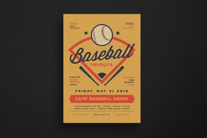 21+ Best Baseball Night Flyer Template Download - Graphic Cloud