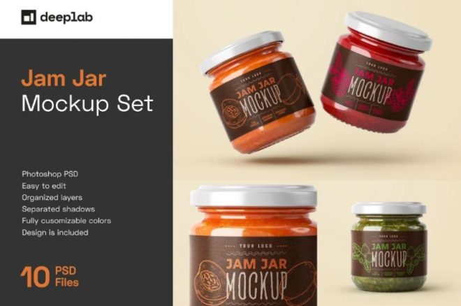 25+ Free Jam Jar Mockup PSD Branding Download - Graphic Cloud