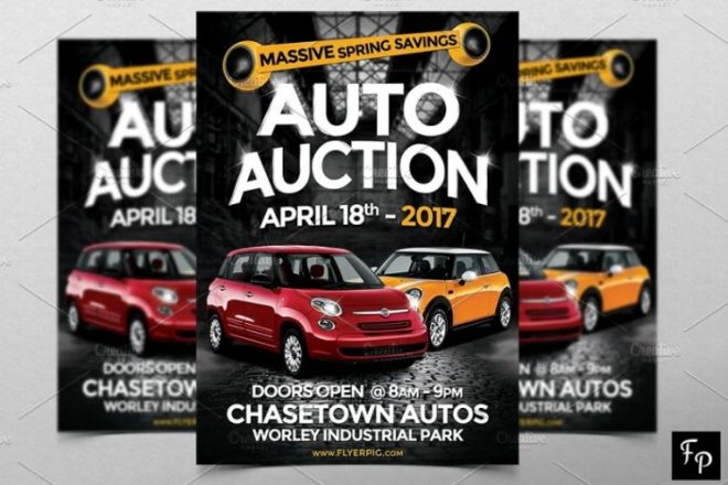 11+ Creative Auction Flyer Template PSD Downloads - Graphic Cloud