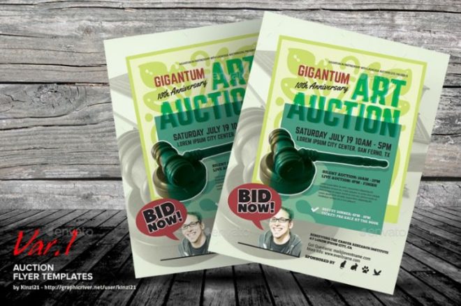 11+ Creative Auction Flyer Template PSD Downloads - Graphic Cloud