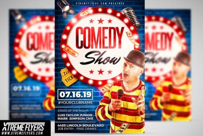 21+ Free Comedy Show Flyer Template Download - Graphic Cloud