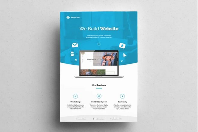 21+ Free Web Design Flyer Template Design Download - Graphic Cloud