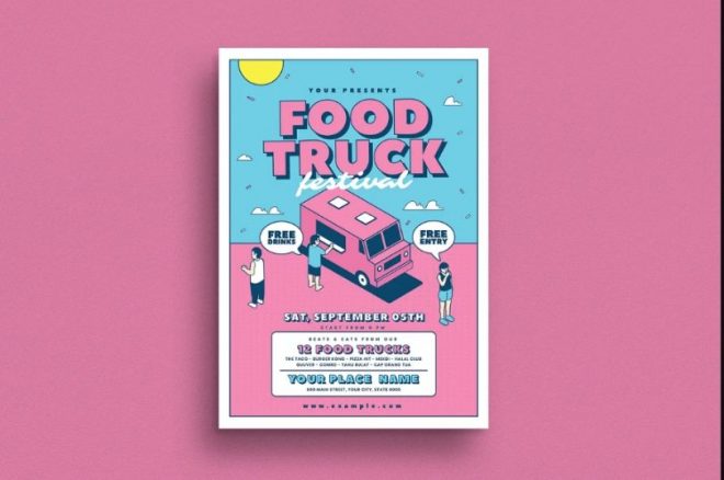 21+ Free Food Truck Flyer Templates Download - Graphic Cloud
