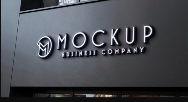 25+ FREE Entrance Logo Mockup PSD Download - Graphic Cloud