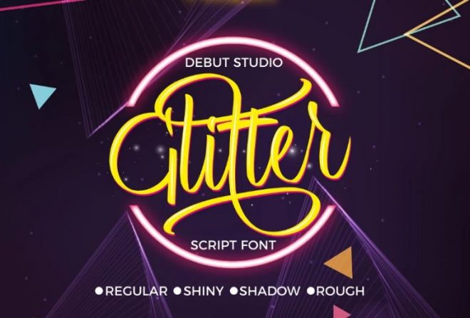 21+ Free Glitter Fonts TTF and OTF Downloads - Graphic Cloud