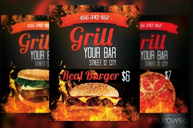 15+ Free Grill Restaurant Flyer Templates Download - Graphic Cloud