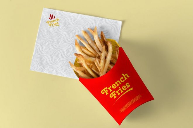 20+ Free French Fries Packaging Mockup PSD Download - Graphic Cloud
