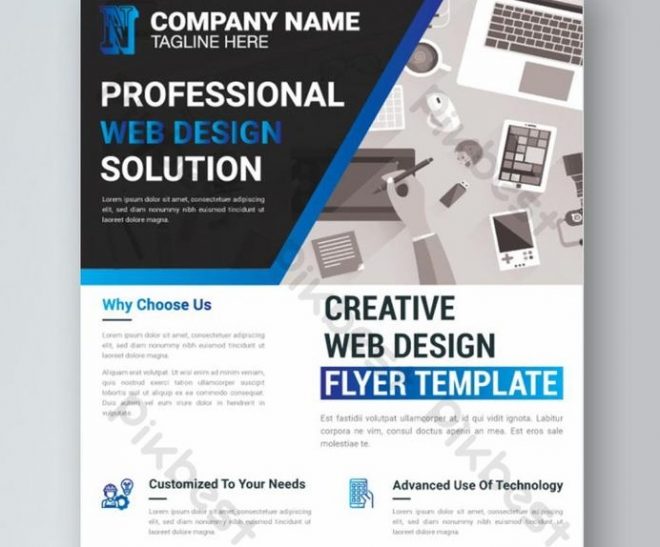 21+ Free Web Design Flyer Template Design Download - Graphic Cloud