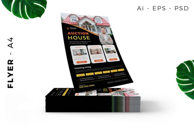 11+ Creative Auction Flyer Template PSD Downloads - Graphic Cloud