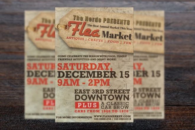 11+ Free Flea Market Flyer Template Download - Graphic Cloud