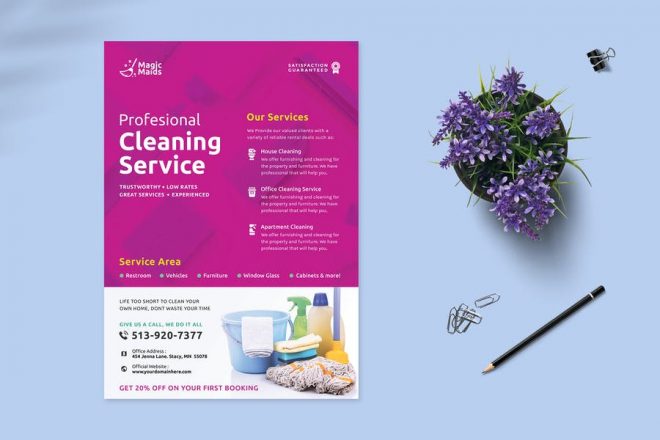 25+ Free Cleaning Services Flyer Templates Download - Graphic Cloud