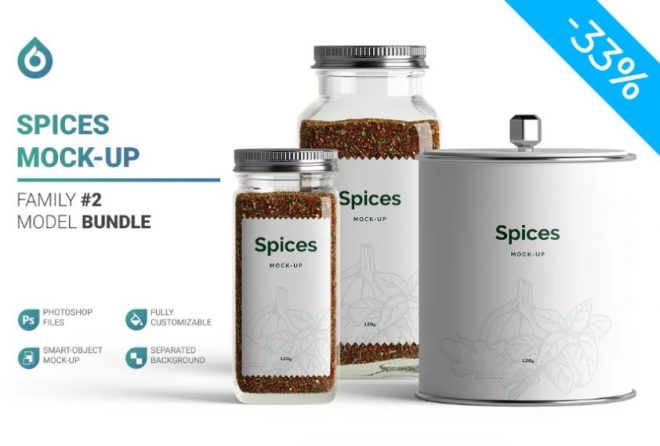 12+ Creative Spices Jar Mockup PSD Downloads - Graphic Cloud
