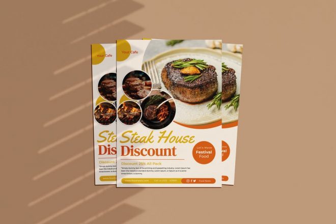 21+ Free Steak House Flyer Templates Download - Graphic Cloud