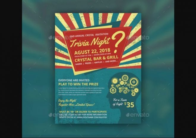 14+ Free Trivia Night Flyer Template Download - Graphic Cloud