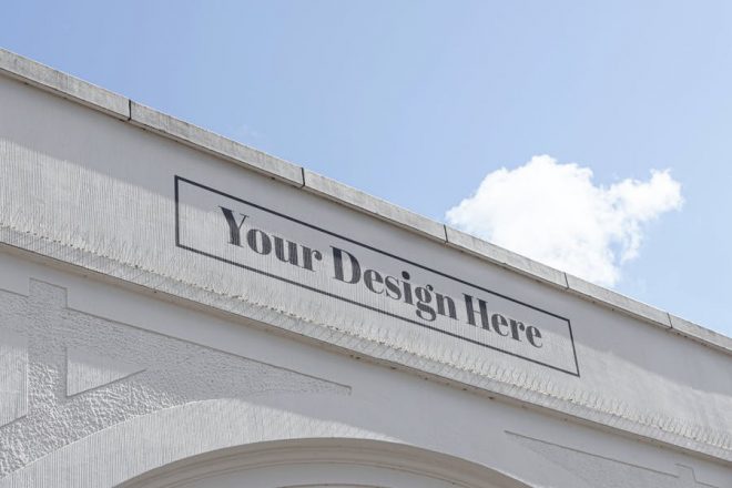 25+ FREE Entrance Logo Mockup PSD Download - Graphic Cloud