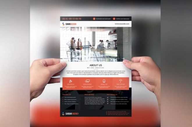 21+ Free Web Design Flyer Template Design Download - Graphic Cloud