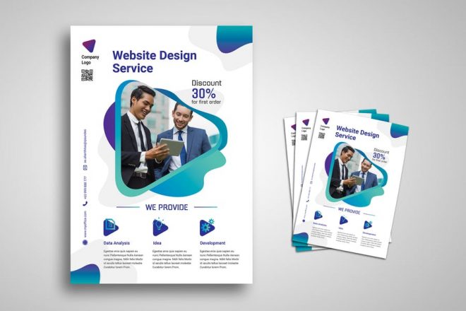 21+ Free Web Design Flyer Template Design Download - Graphic Cloud