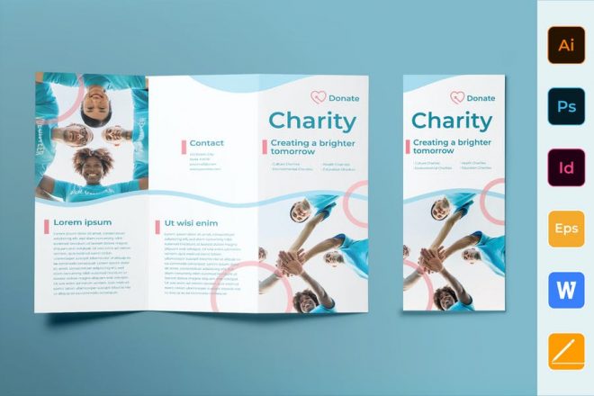 14+ Creative Charity Brochure Template Design Download - Graphic Cloud