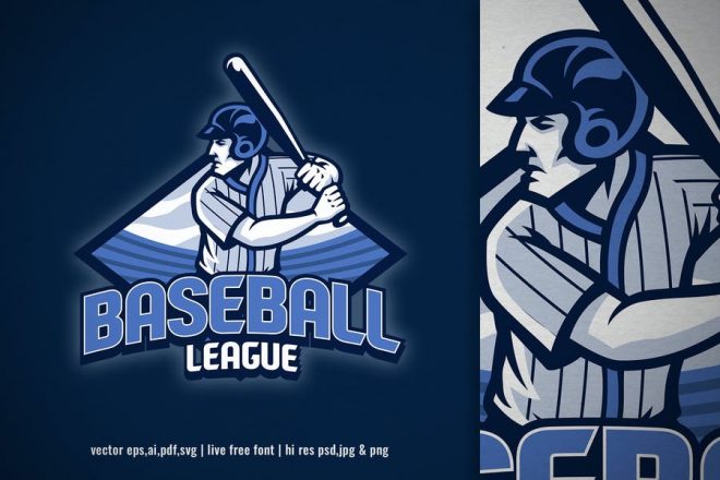 21+ Creative Baseball Logo Designs Template Download - Graphic Cloud