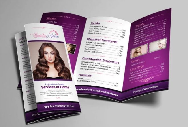 21+ FREE Beauty Parlor Brochure Template Download - Graphic Cloud