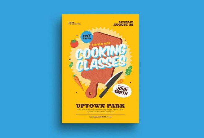 21+ Best Cooking Classes Flyer Template PSD Download - Graphic Cloud