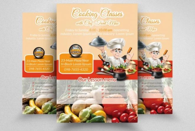21+ Best Cooking Classes Flyer Template PSD Download - Graphic Cloud