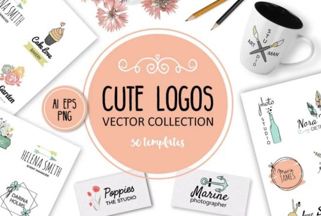 15+ Best Cute Logo Designs Template Download - Graphic Cloud
