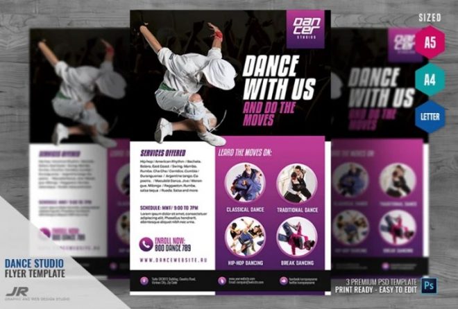 11+ FREE Dance Classes Flyer Template Download - Graphic Cloud