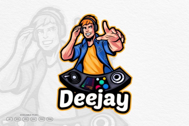 15+ Creative DJ Logo Designs Template Download - Graphic Cloud