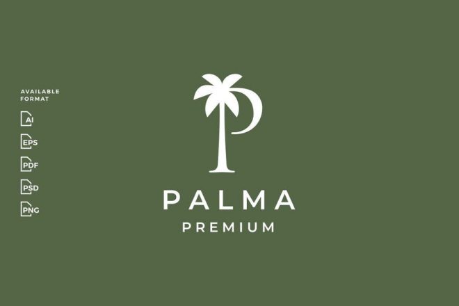 15+ Best Palm Tree Logo Designs Template Download - Graphic Cloud
