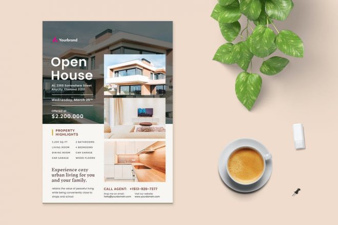 18+ FREE Open House Flyer Template PSD Download - Graphic Cloud