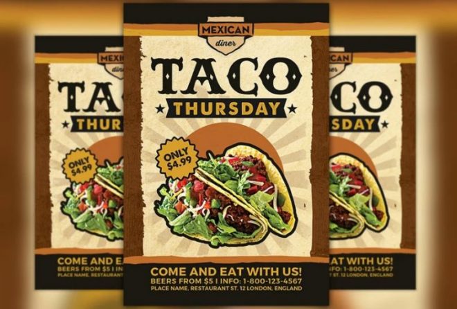 21+ Best Taco Flyer Template PSD Download - Graphic Cloud
