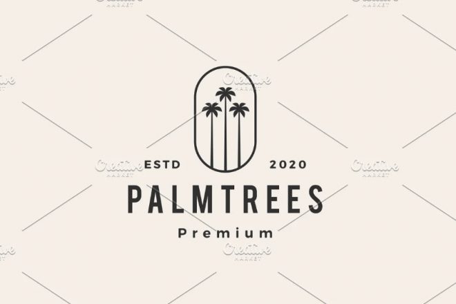 15+ Best Palm Tree Logo Designs Template Download - Graphic Cloud