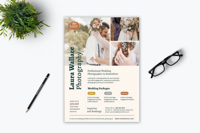 11+ Best Wedding Photography Flyer Template Download - Graphic Cloud