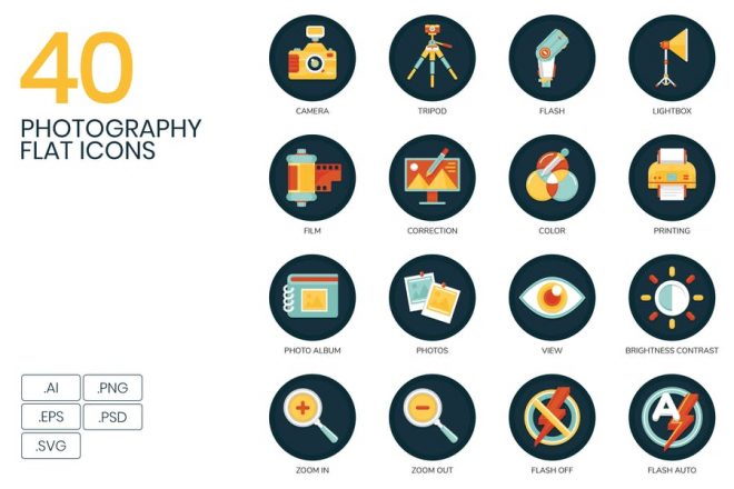 15+ FREE Photography Icons Download SVG | Ai - Graphic Cloud