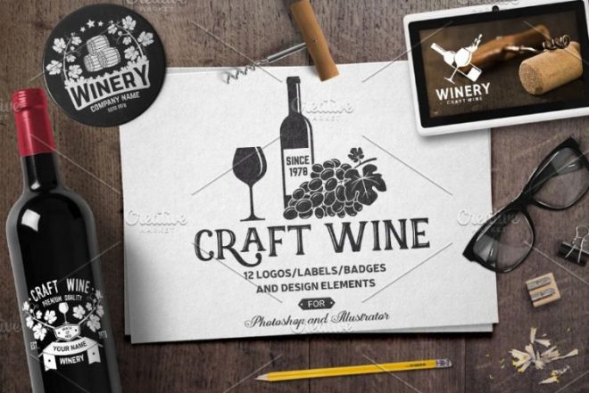 18+ Creative Wine Logo Designs Template Download - Graphic Cloud