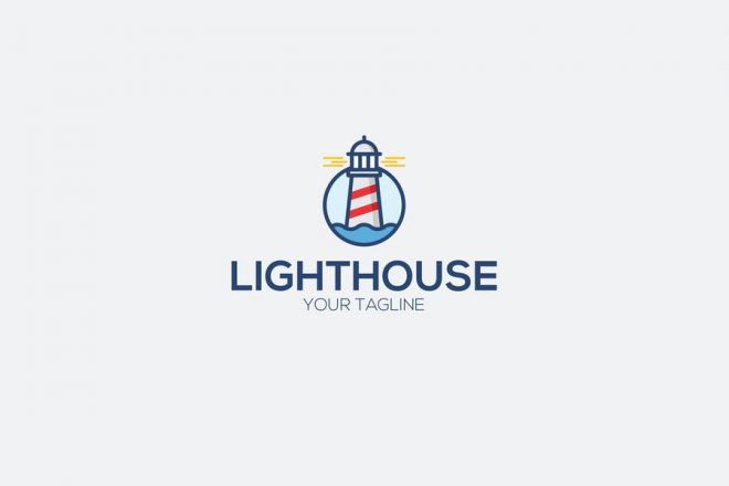 18+ Best Lighthouse Logo Design Templates Download - Graphic Cloud