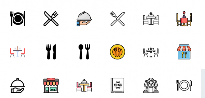 17+ FREE Restaurant Icons Vector Download - Graphic Cloud
