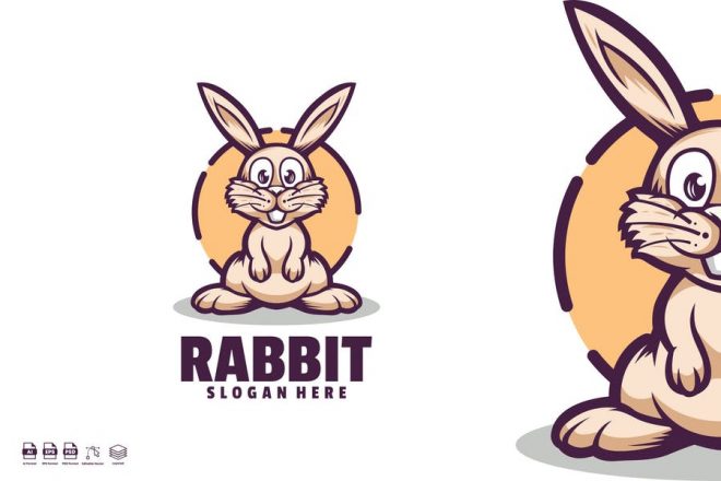 15+ FREE Rabbit Logo Design Templates Download - Graphic Cloud