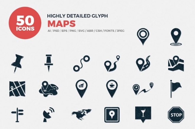 18+ Best Map Icons Download SVG | EPS | Ai - Graphic Cloud